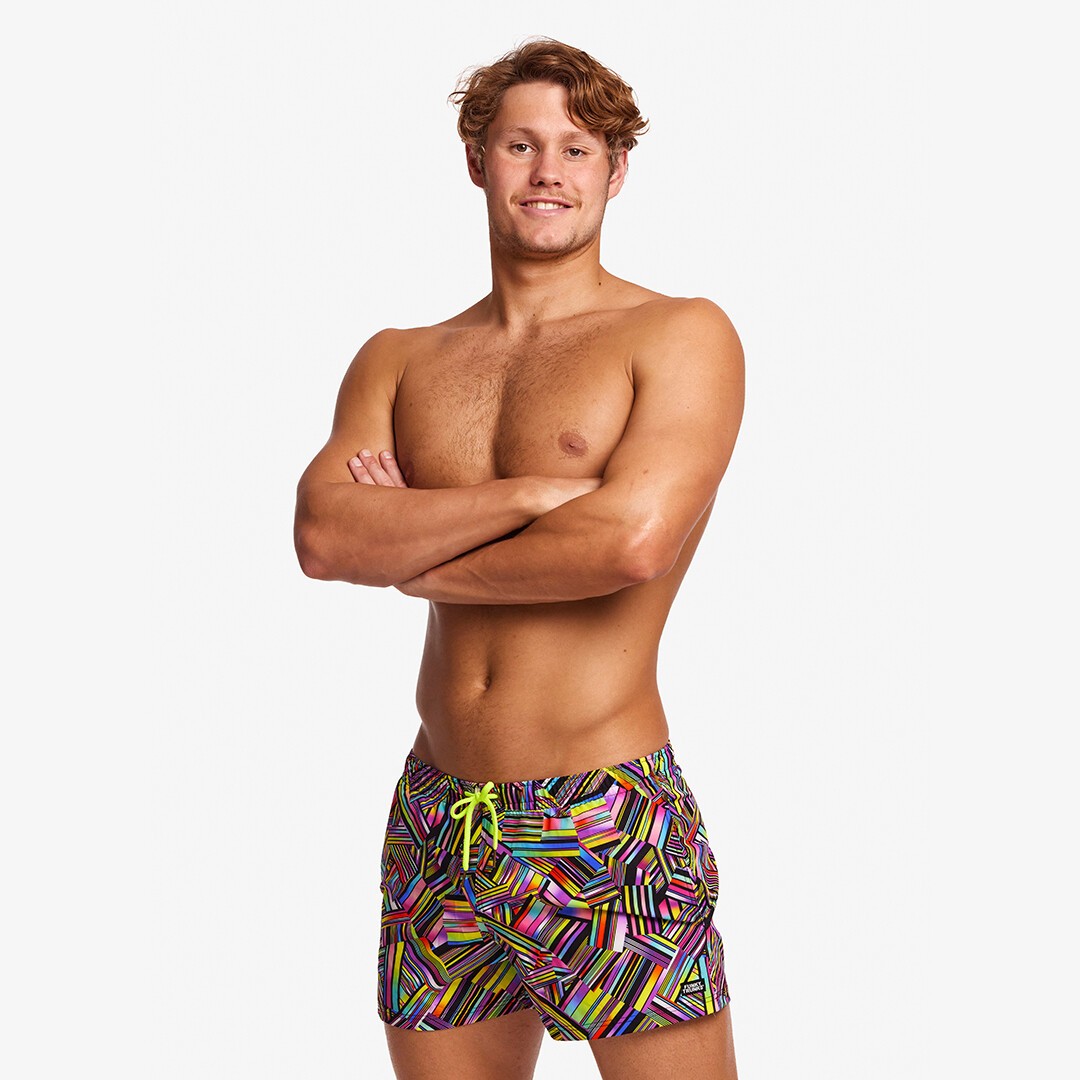 Men's Shorty Shorts Short Strip Straps